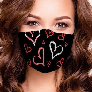 Cloth Face Masks Reusable Washable Adjustable Masks Printed Face ...