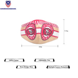 2PCS San Francisco 49ers Face Masks - Etsy