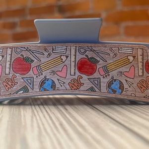 Teacher Claw Hair Clips / School Hair Clips / Back to School Claw Hair ...