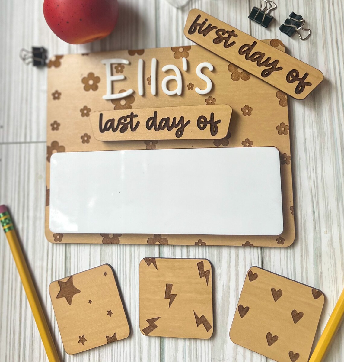 Interchangeable First and Last Day Name Sign / Interchangeable First ...