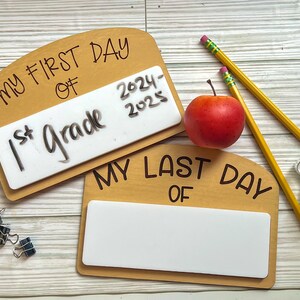 First and Last Day Sign - Etsy