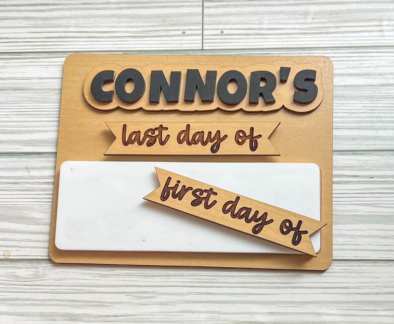 Interchangeable First and Last Day Name Sign / Interchangeable First ...