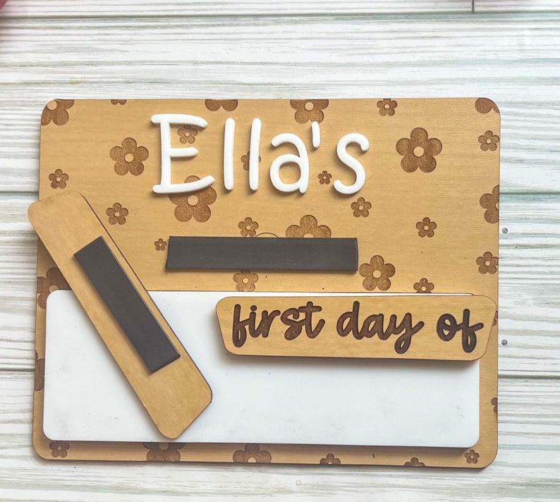 First and Last Day of School Sign / Patterned First and Last Day of ...