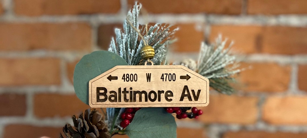 Philadelphia Street Sign Ornament Baltimore Avenue Broad Street Mummers ...