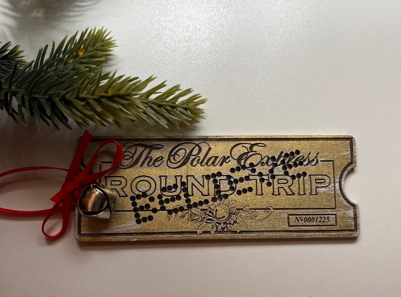Personalized Christmas Train Ticket / North Pole Express Train Ticket ...