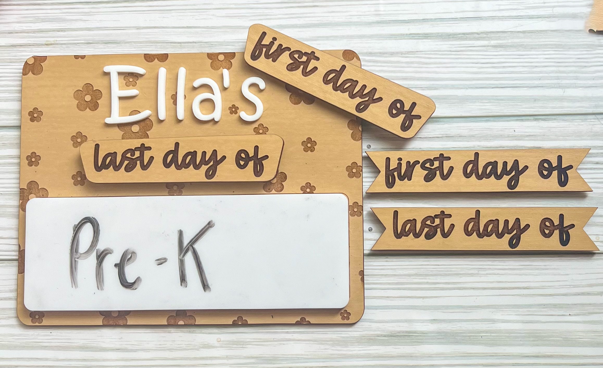 Interchangeable First and Last Day Name Sign / Interchangeable First ...