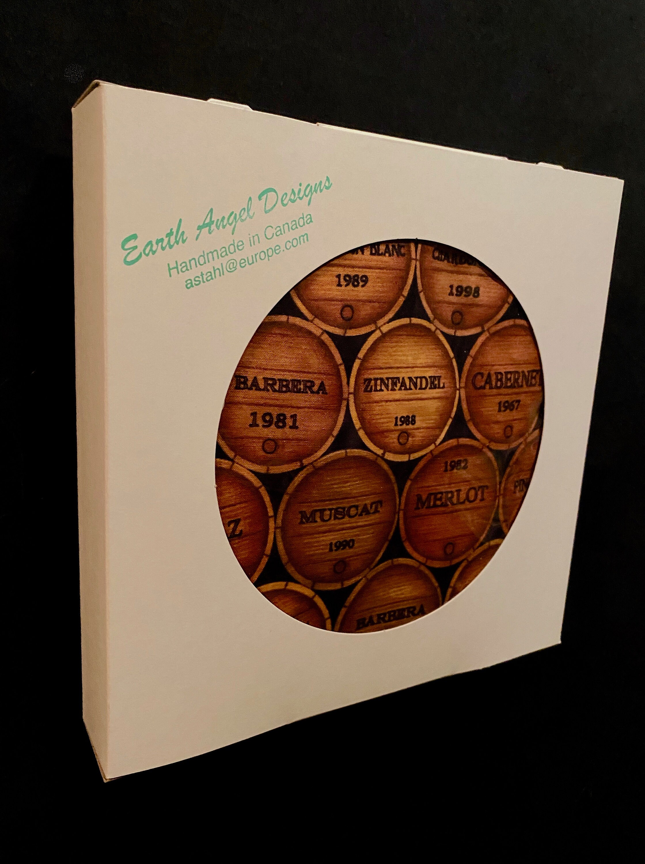 WINE BARRELS APRON - Full Length Apron (with Nifty Pie Box for Gifting ...