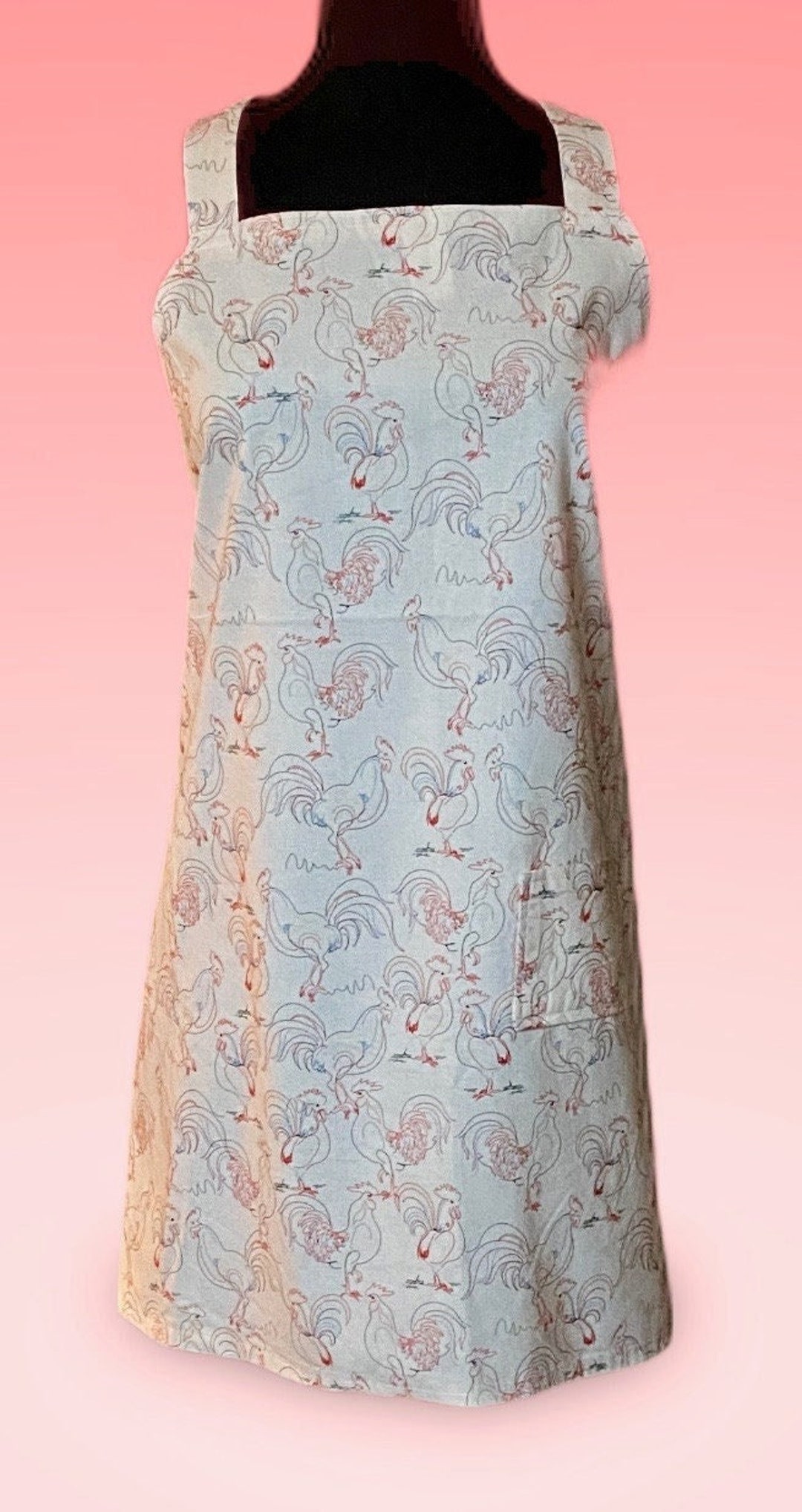 FRENCH ROOSTER APRON - Full Length Apron (with Nifty Pie Box for ...