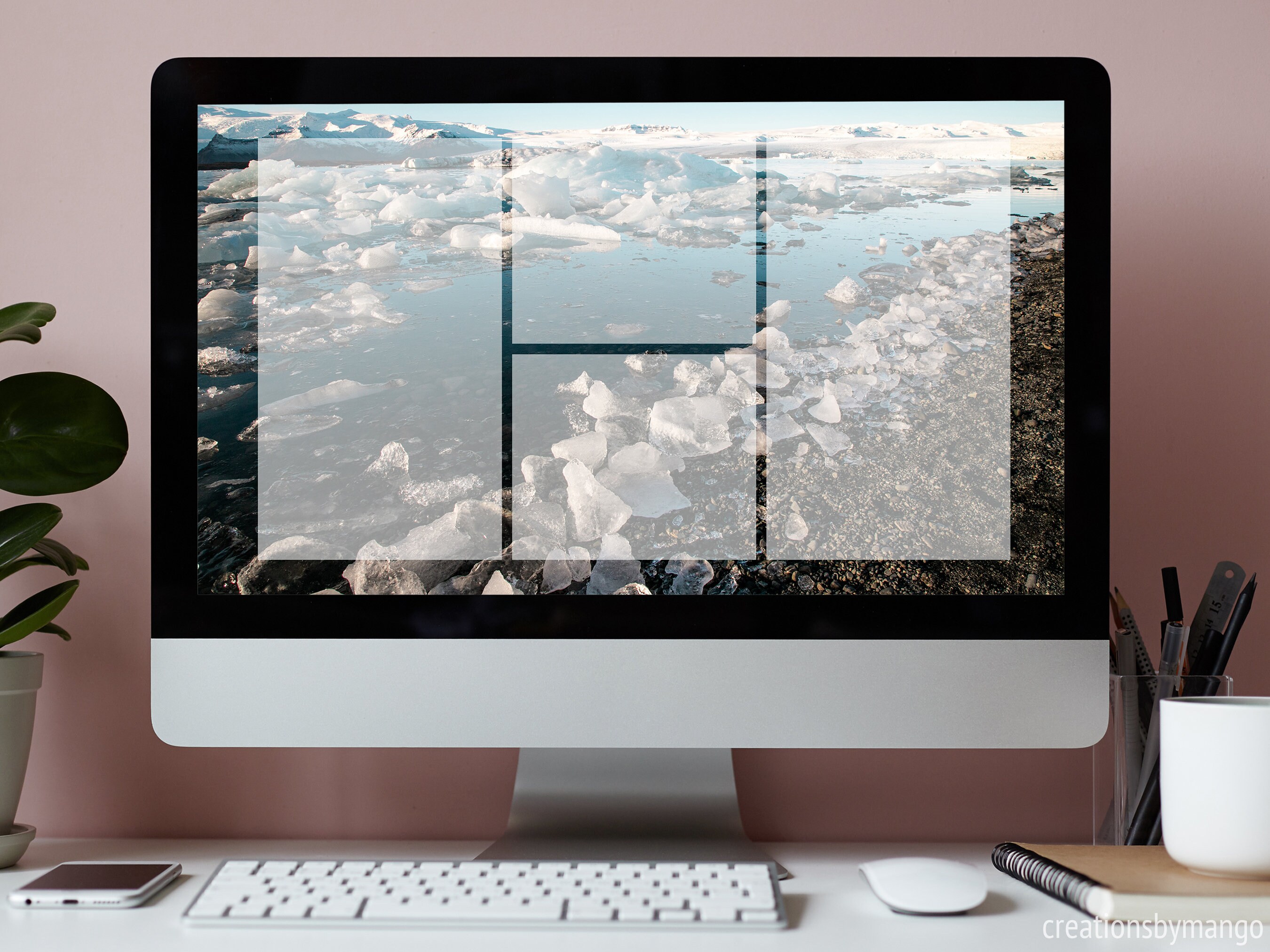 Organizational Background Bundle Simple Nature Theme, Minimal Icon ...