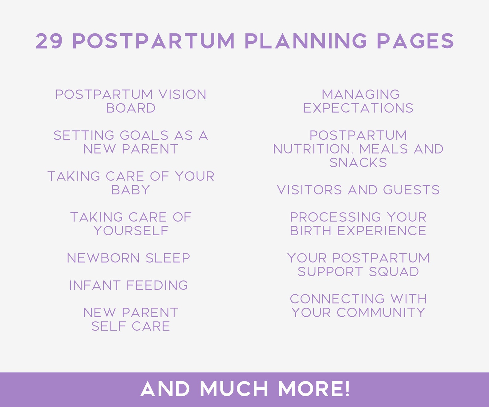 Printable Postpartum Planning Workbook for Postpartum Doulas and New ...