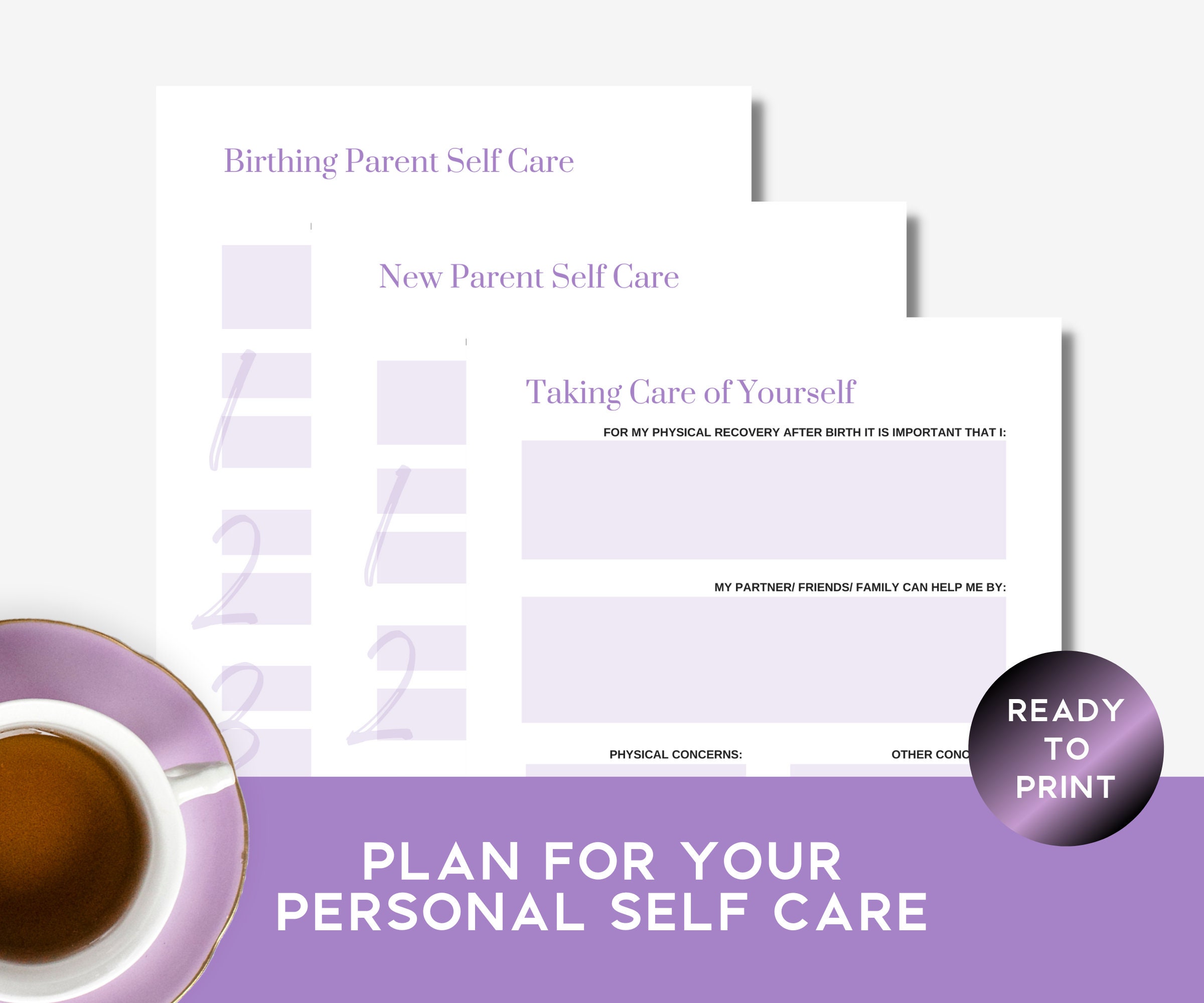 Printable Postpartum Planning Workbook for Postpartum Doulas and New ...