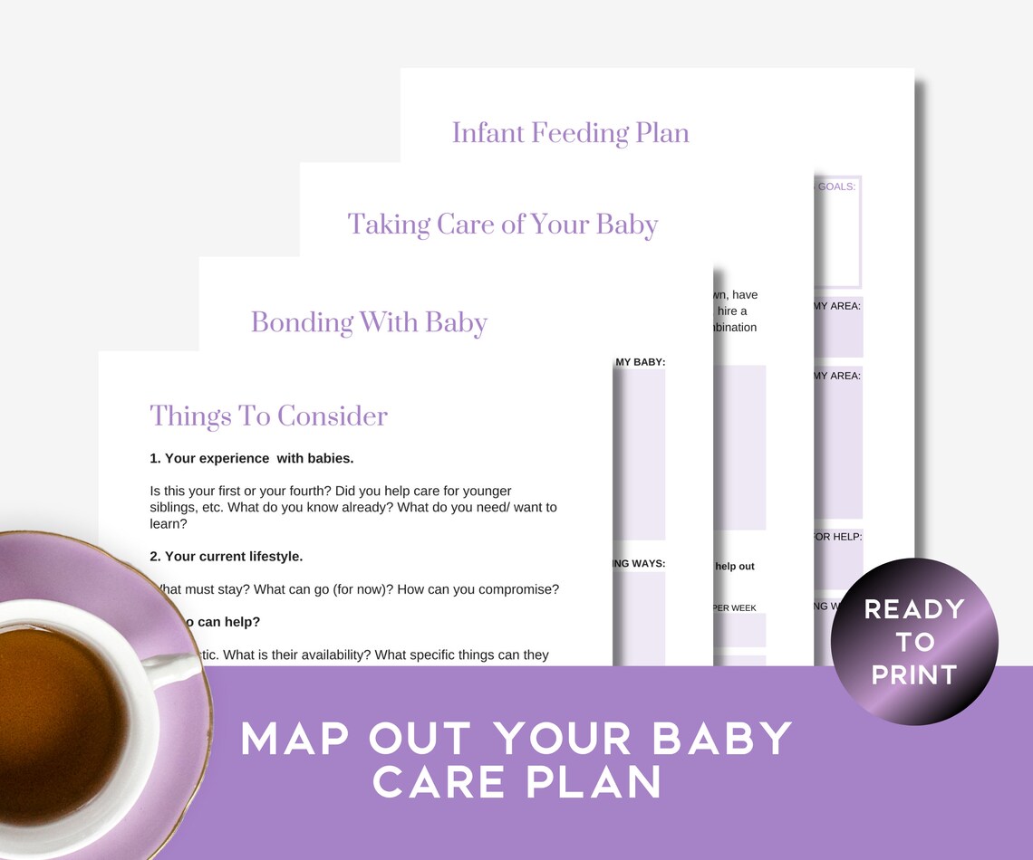 Printable Postpartum Planning Workbook for Postpartum Doulas and New ...