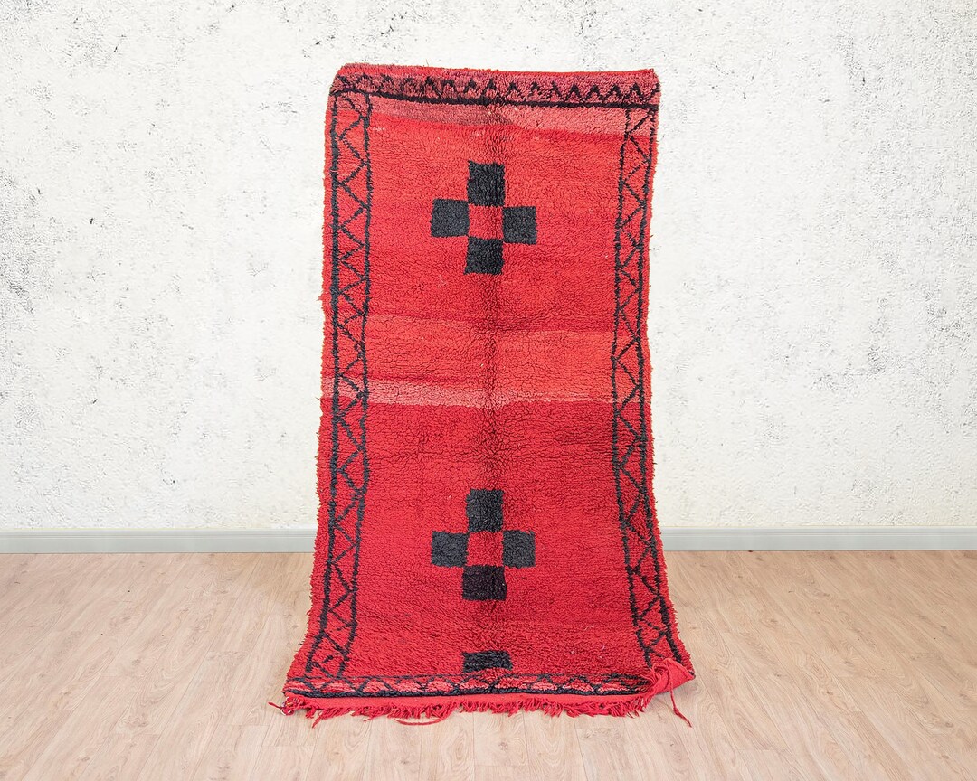 Moroccan Colorful Rag Small Boho Carpet 3x7 Tufted Rug Runner Berber ...