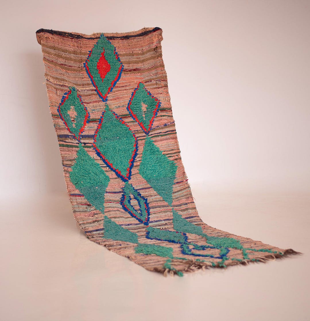Berber Vintage Runner 7.0ftx2.4ft-traditional Runner-artistic Washable ...