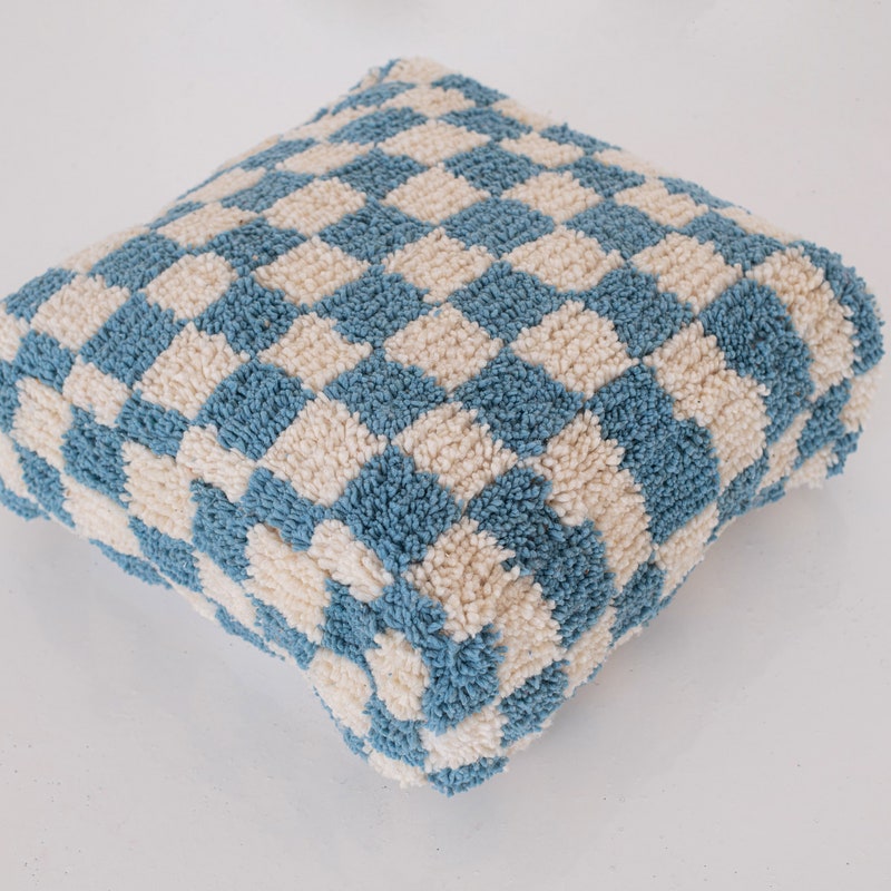 Blue Pouf - Etsy