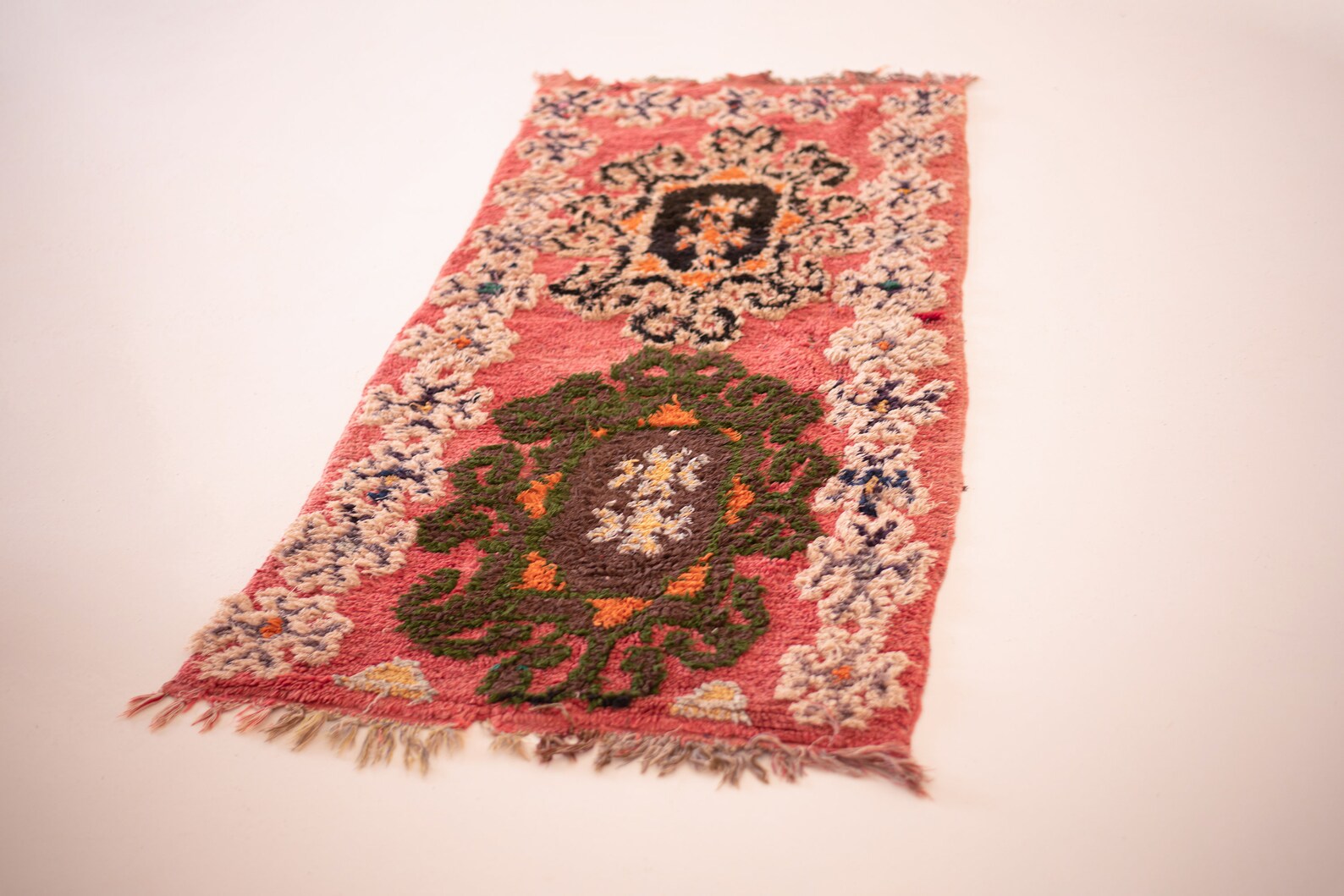 Red Moroccan Rug 393ft X 3/08ft/ Berber Boujad Handmade - Etsy