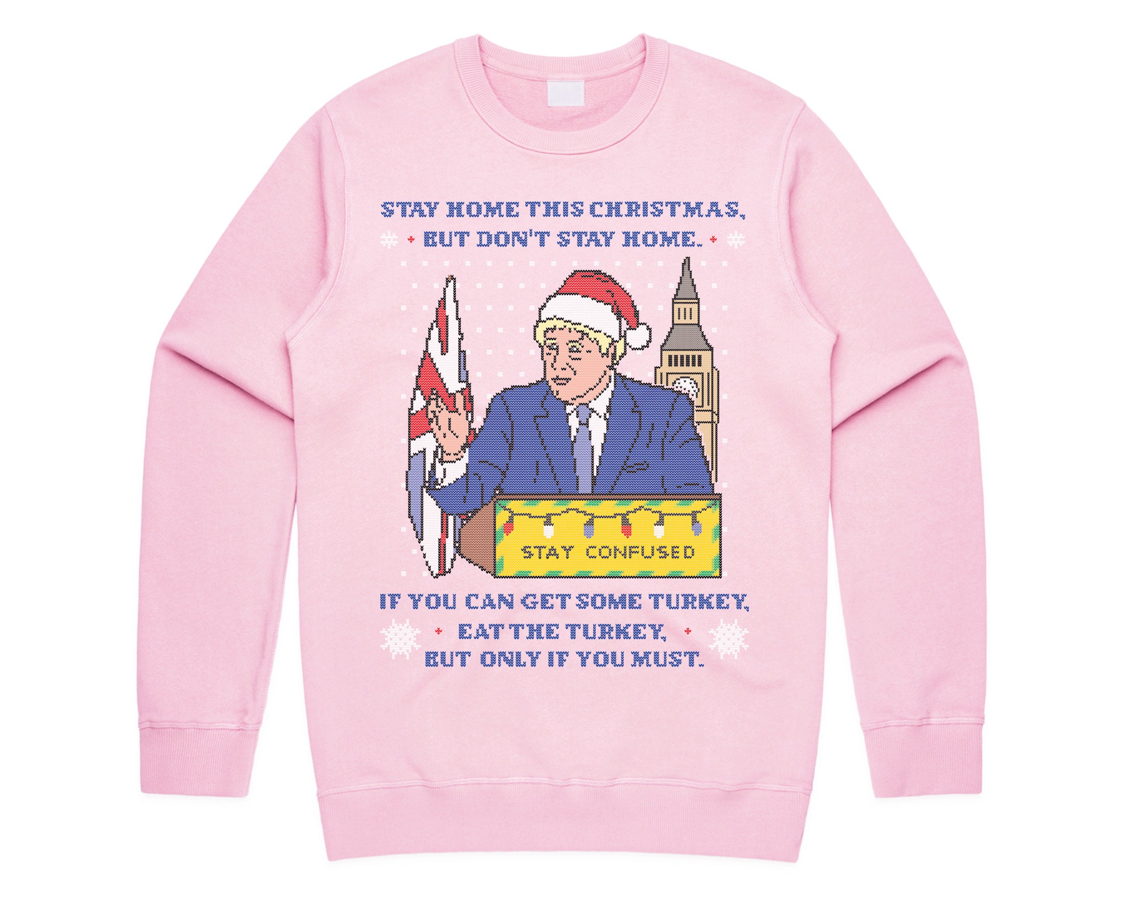 Boris Johnson Lockdown Speech Jumper Sweater Designed & Sold By Isaac Cohen