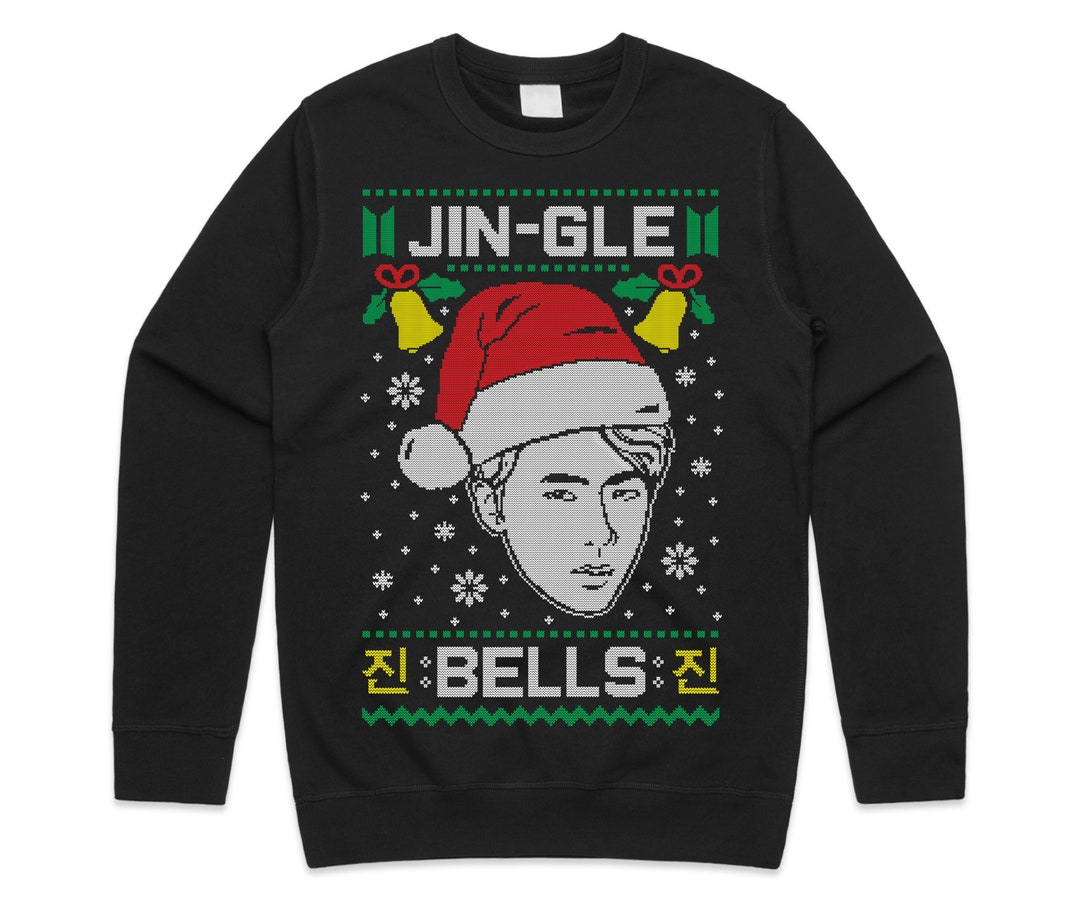 Jin-gle Bells Jin Kpop Christmas Jumper Sweater Sweatshirt Xmas Funny ...