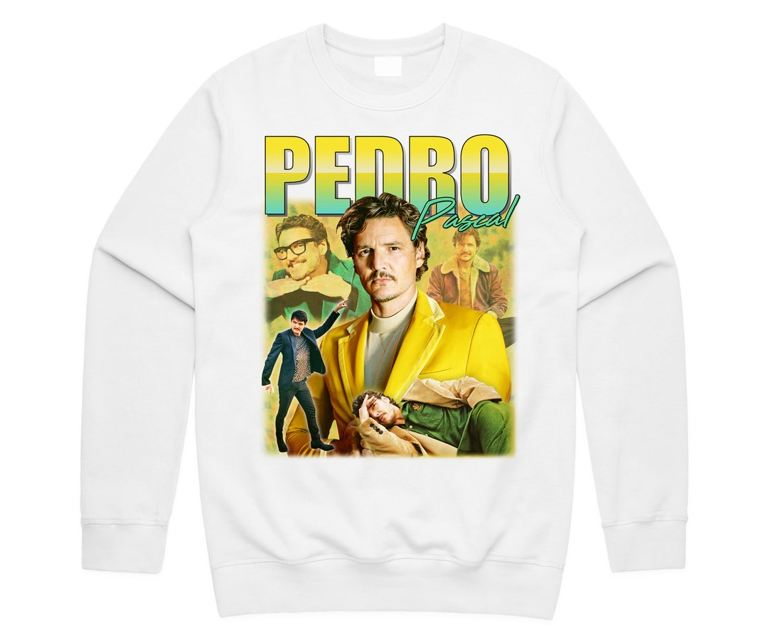 Pedro Pascal Homage Jumper Sweater Movie Icon Retro 90's Actor Gift ...