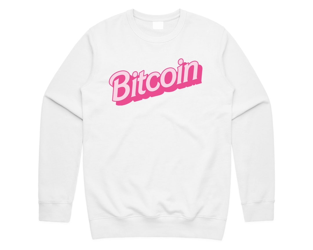 Bitcoin Pink Retro Jumper Sweater Sweatshirt Funny Cryptocurrency ...