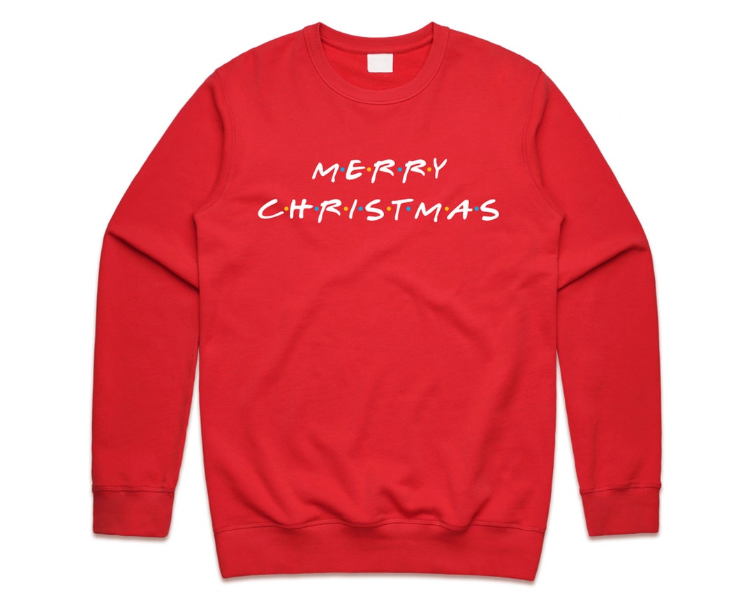 Merry Christmas Jumper Sweater Sweatshirt Friends TV Show Ross Chandler ...