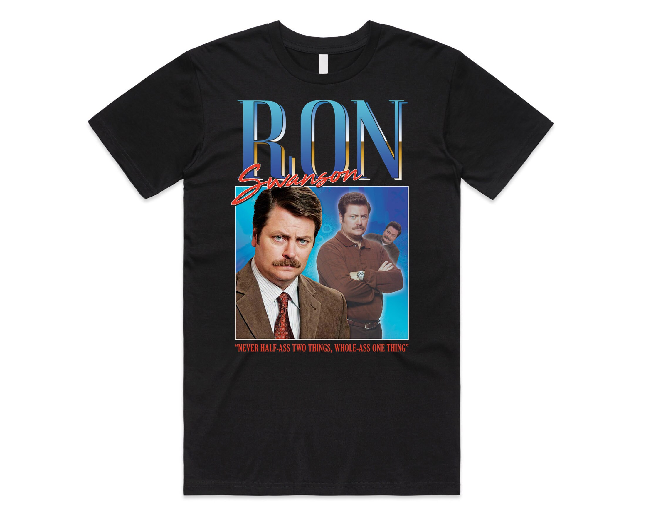 Ron Swanson Homage T-shirt Tee Top Parks & Rec Funny Retro - Etsy