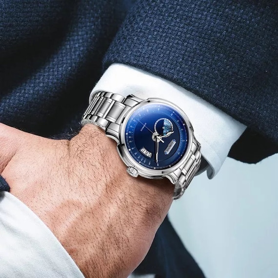 Custom Engraved Personalized Wrist Watch Men's Luxury - Etsy