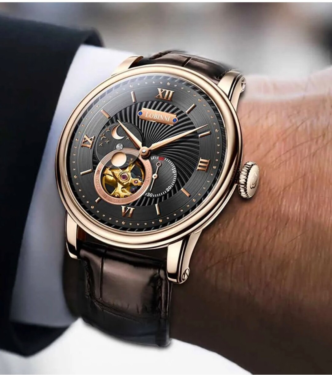 Custom Engraved Personalized Wrist Watch, Men's Luxury Watch, Lobinni ...