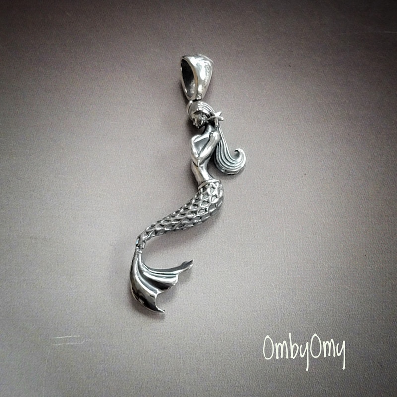 Mermaid Pendant - Etsy