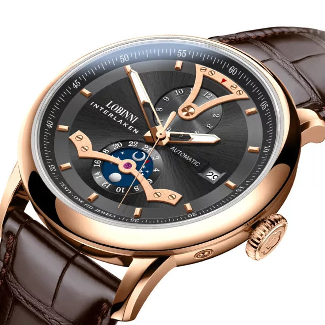 Custom Engraved Personalized Wrist Watch, Men's Luxury Watch, Lobinni ...