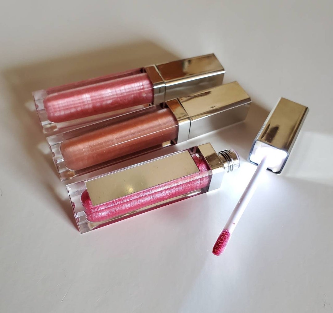 NEW COLORS! Lip Gloss With Light & Mirror LED/ Vegan / Gluten Free With ...