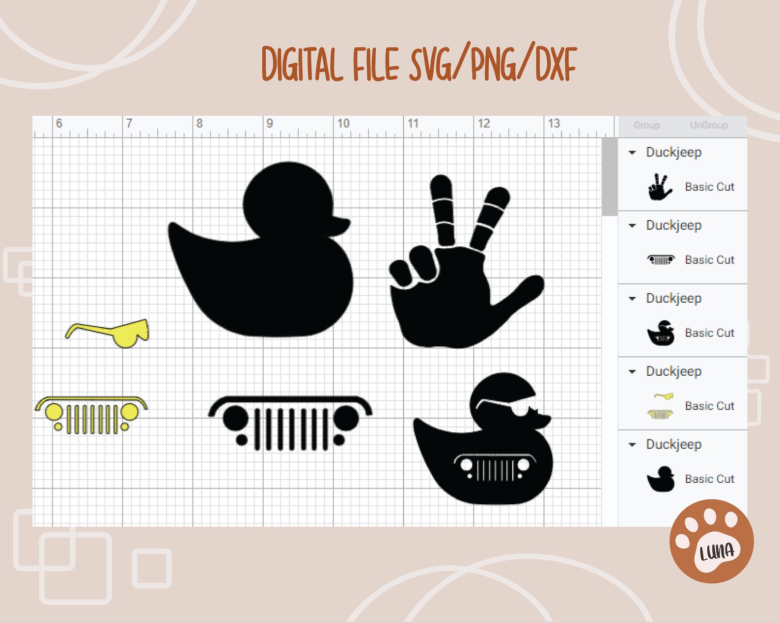 Duck SVG Jeep SVG Duck Clipart Jeep Clipart Jeep Sign svg | Etsy