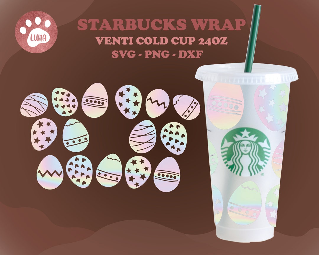 Easter Egg Cold Cup SVG, Easter Egg, Happy Easter, Cup Wrap, Full Wrap ...