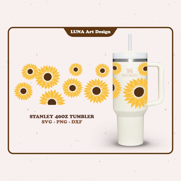 Sunflower Stanley Svg - Etsy