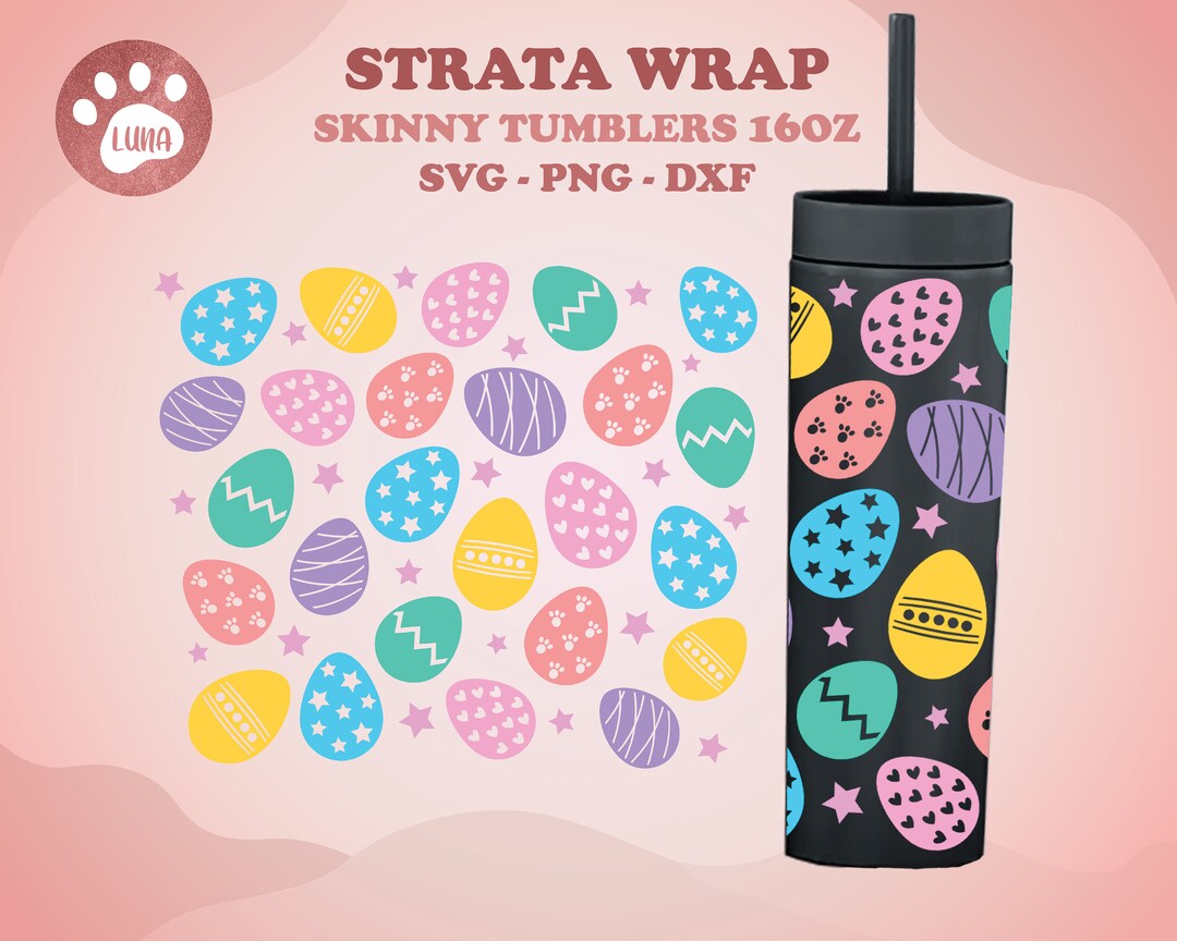 Happy Easter Strata Svg, Easter Egg Svg, Easter, Full Wrap for Strata ...