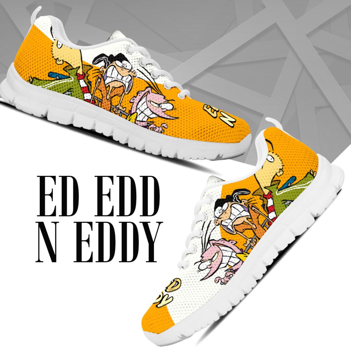 Ed Edd N Eddy Custom Sneaker Ed Edd Eddy Shoes Cartoon Etsy