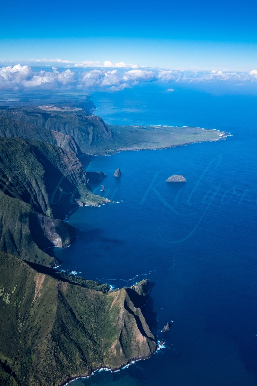 Aerial View of Molokai 3 – Fine Art Color Photography - Etsy