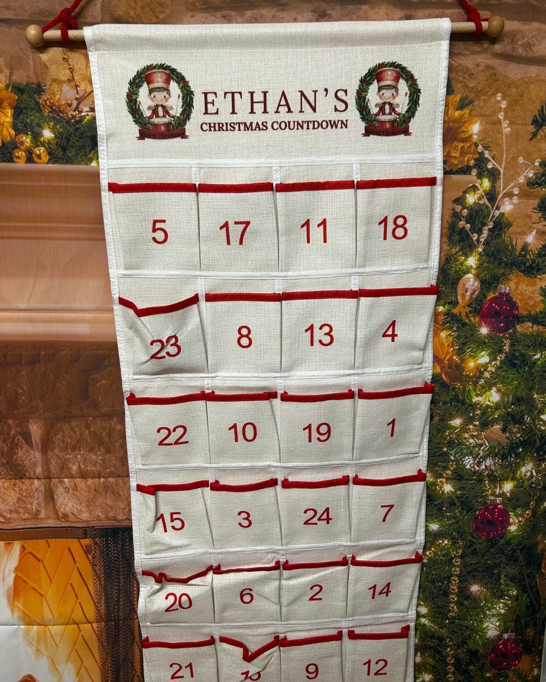 Personalised Advent Calendar | Count Down to Christmas - Etsy