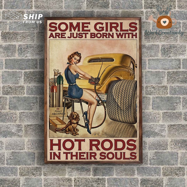 Hot Rod Girl - Etsy