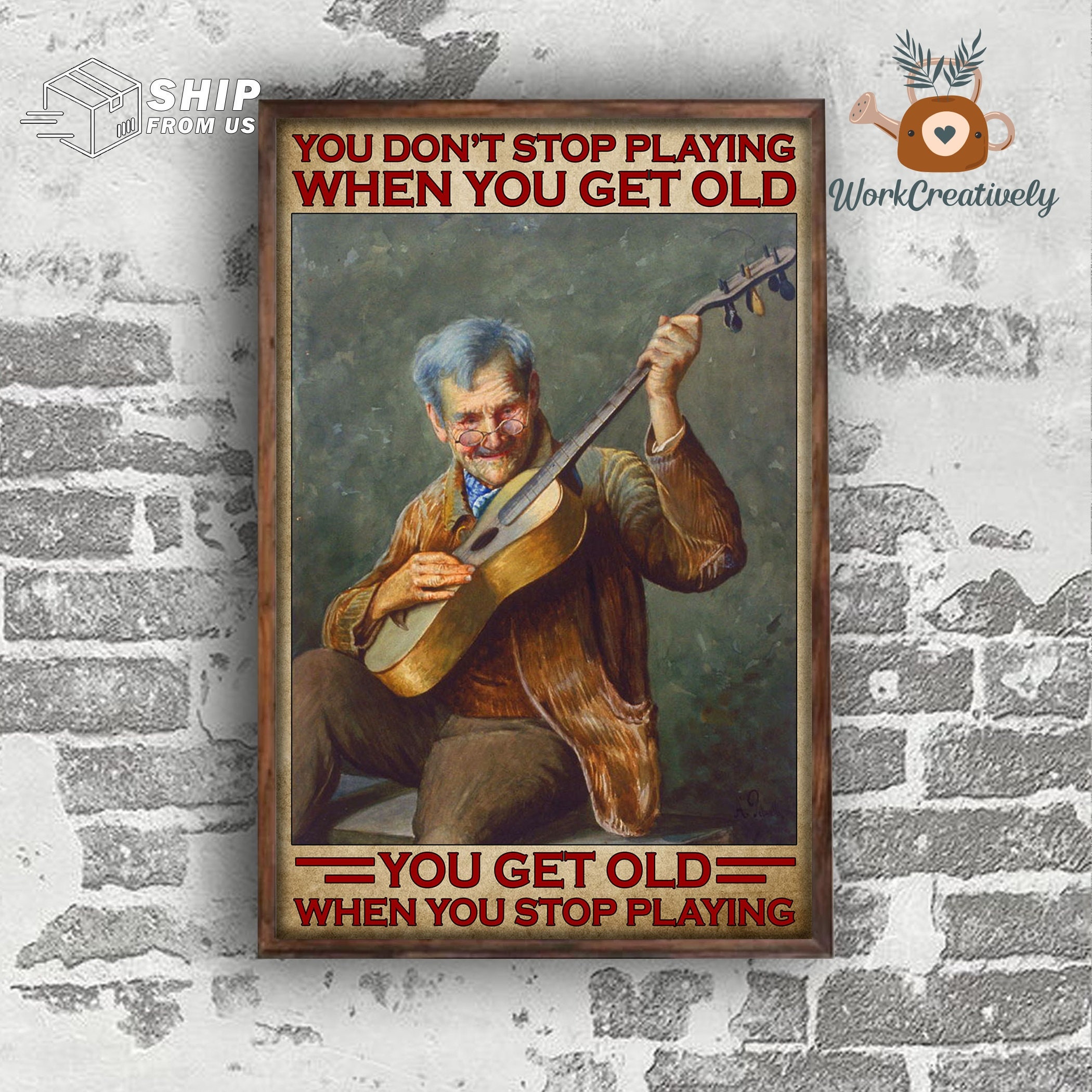 Visual Arts Craft Supplies & Tools Photography Old Guitar Man You Don't ...
