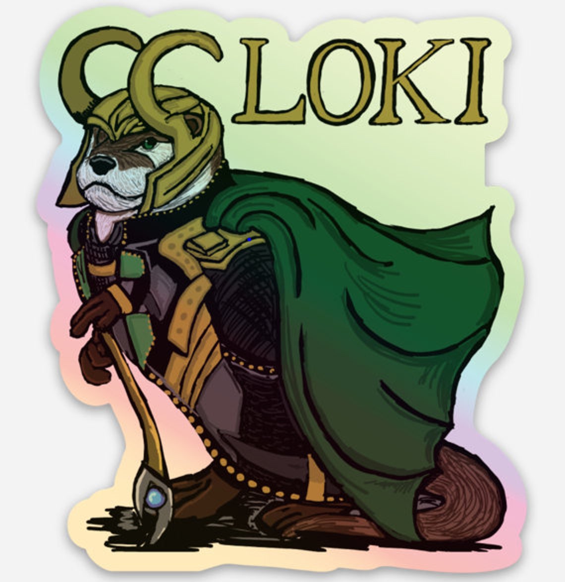 Marvel's Loki Laufeyson Otter Sticker - Etsy