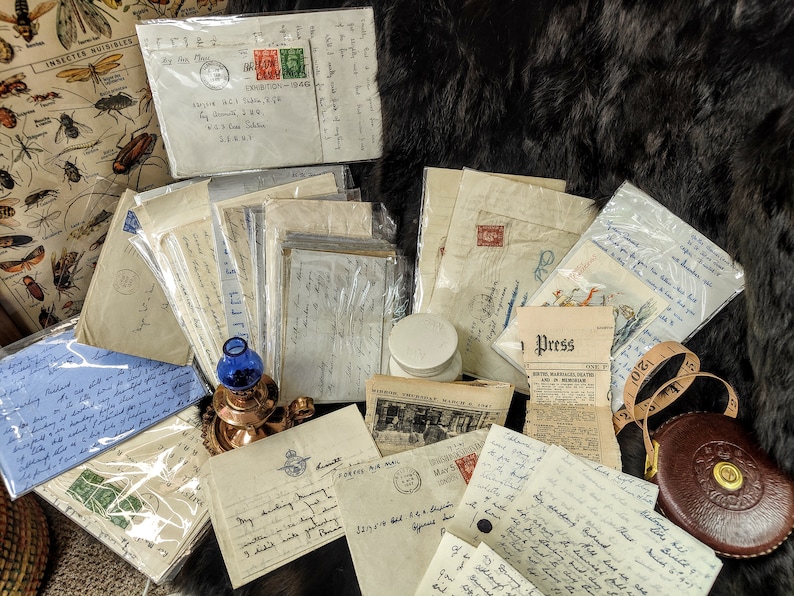 Vintage Handwritten British Postage Letters Pre/post Second - Etsy