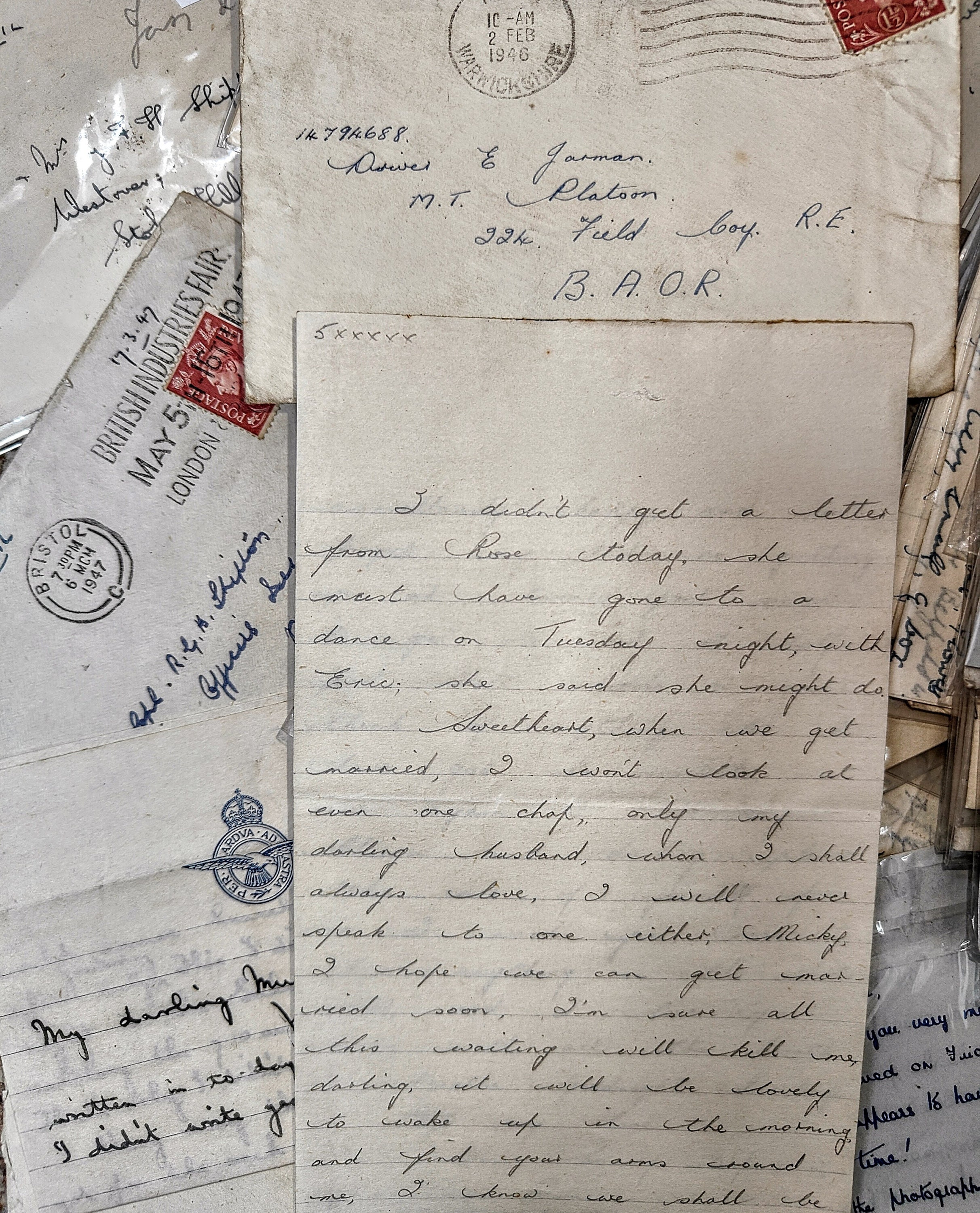 Vintage Handwritten British Postage Letters Pre/post Second - Etsy