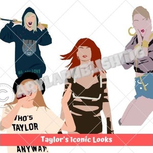 Taylor Inspired Printable Files Art - SVG PNG Clipart Create Your Own ...
