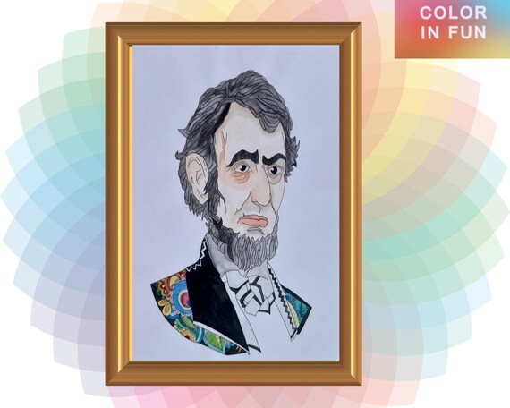 Abraham Lincoln Para Colorear
