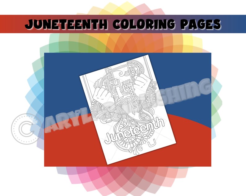 Juneteenth Coloring Page Printable Colouring Page Adult Color Sheet ...