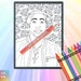 Tupac Shakur Rapper Coloring Page Printable Colouring Page Adult Color ...