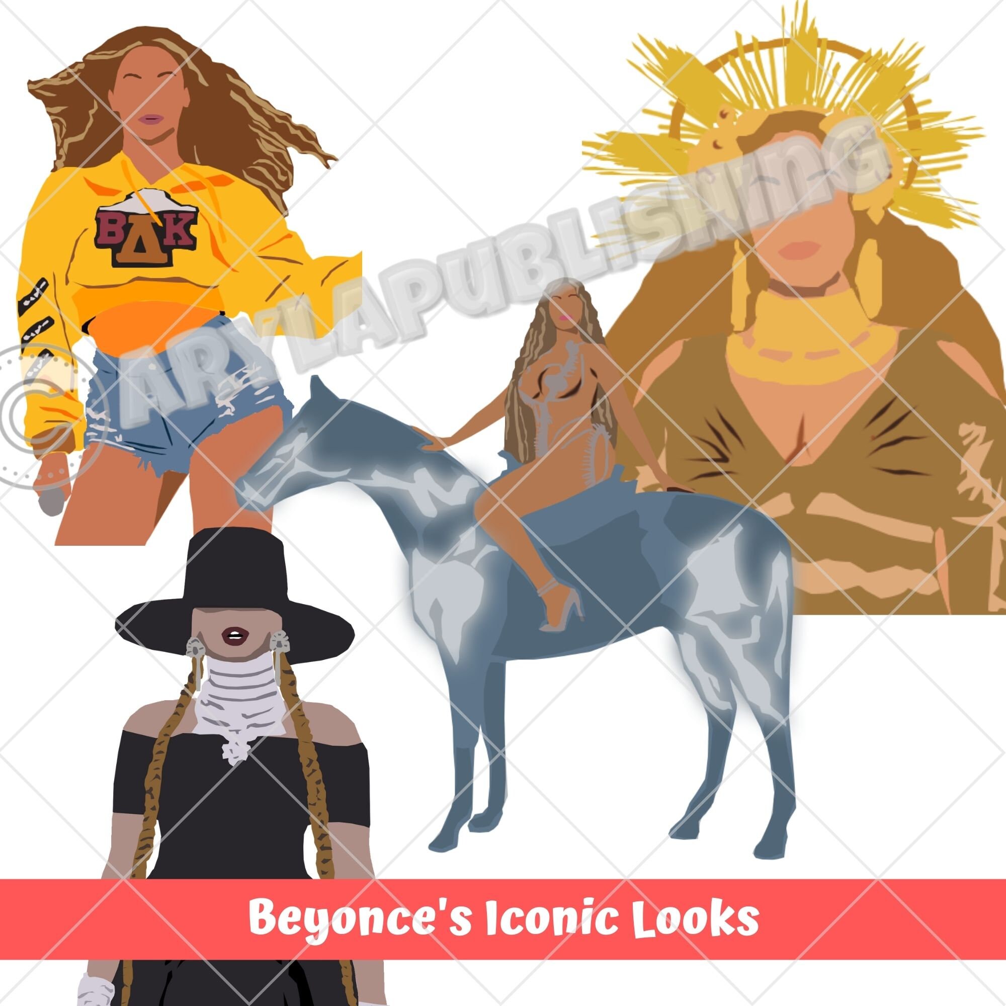 Beyonce Inspired Printable Files Art - SVG PNG Clipart Create Your Own ...