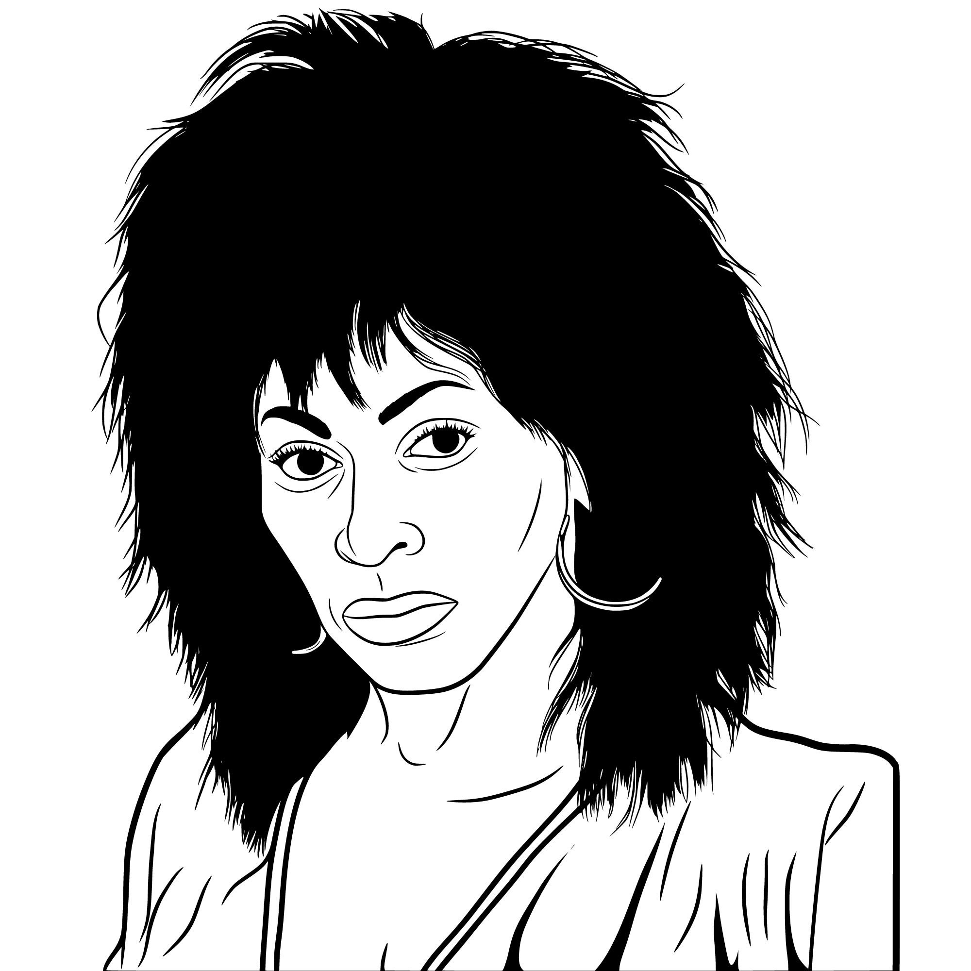 Tina Turner Inspired Printable Files Art SVG JPG PNG Clipart Create ...