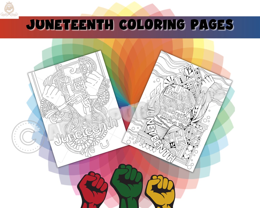 Juneteenth Coloring Page Printable Colouring Page Adult Color Sheet ...